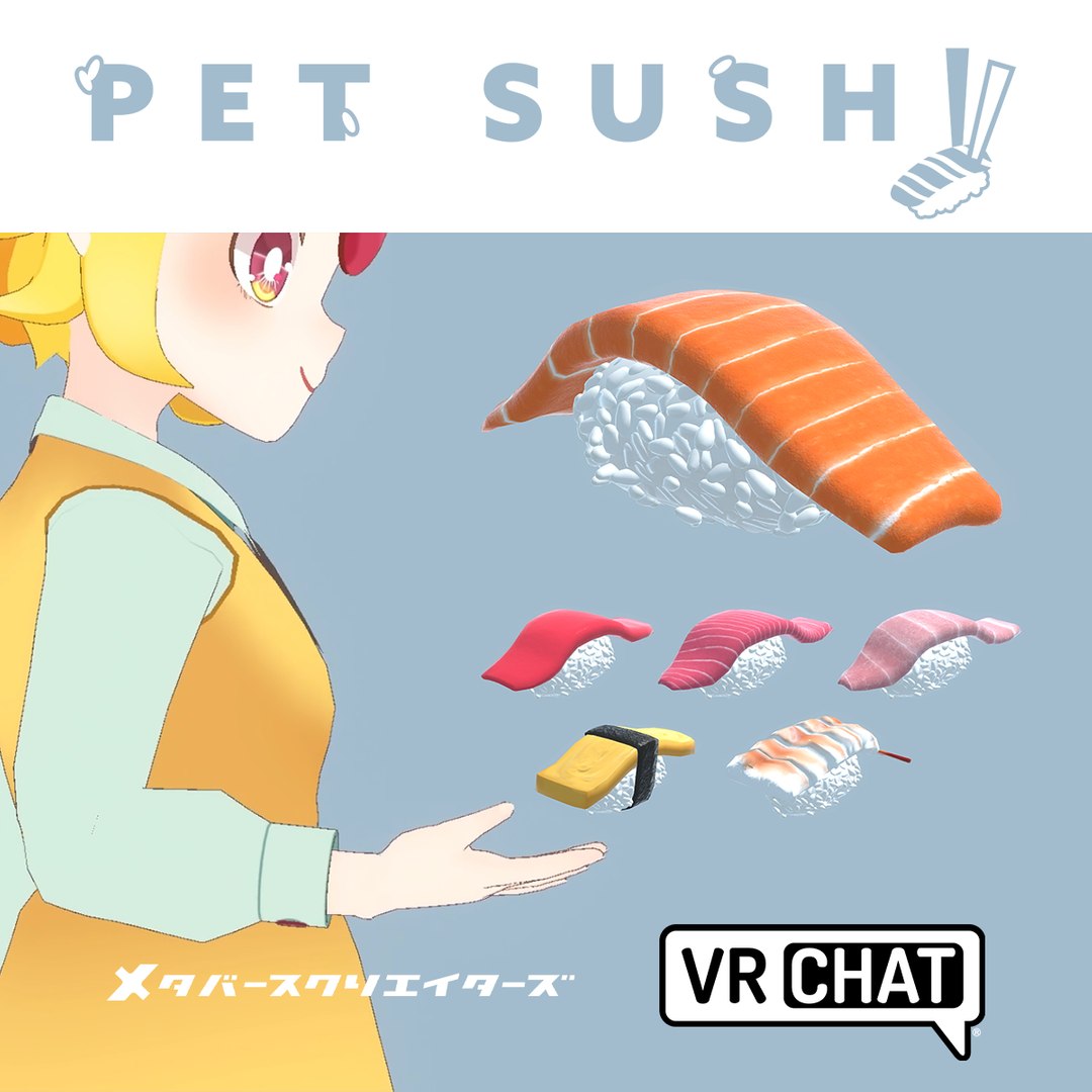 modelo 3d PET SUSHI Salmon VRchat SDK3 - TurboSquid 2074867