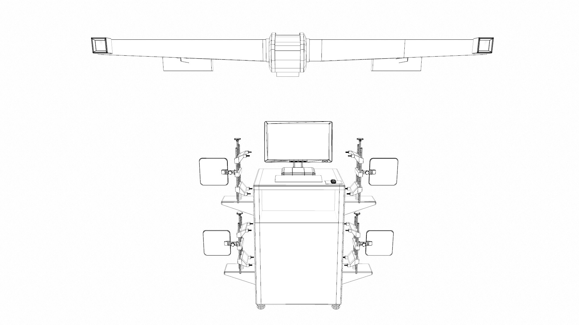 3D Wheel Alignment Machine Model - TurboSquid 2326867