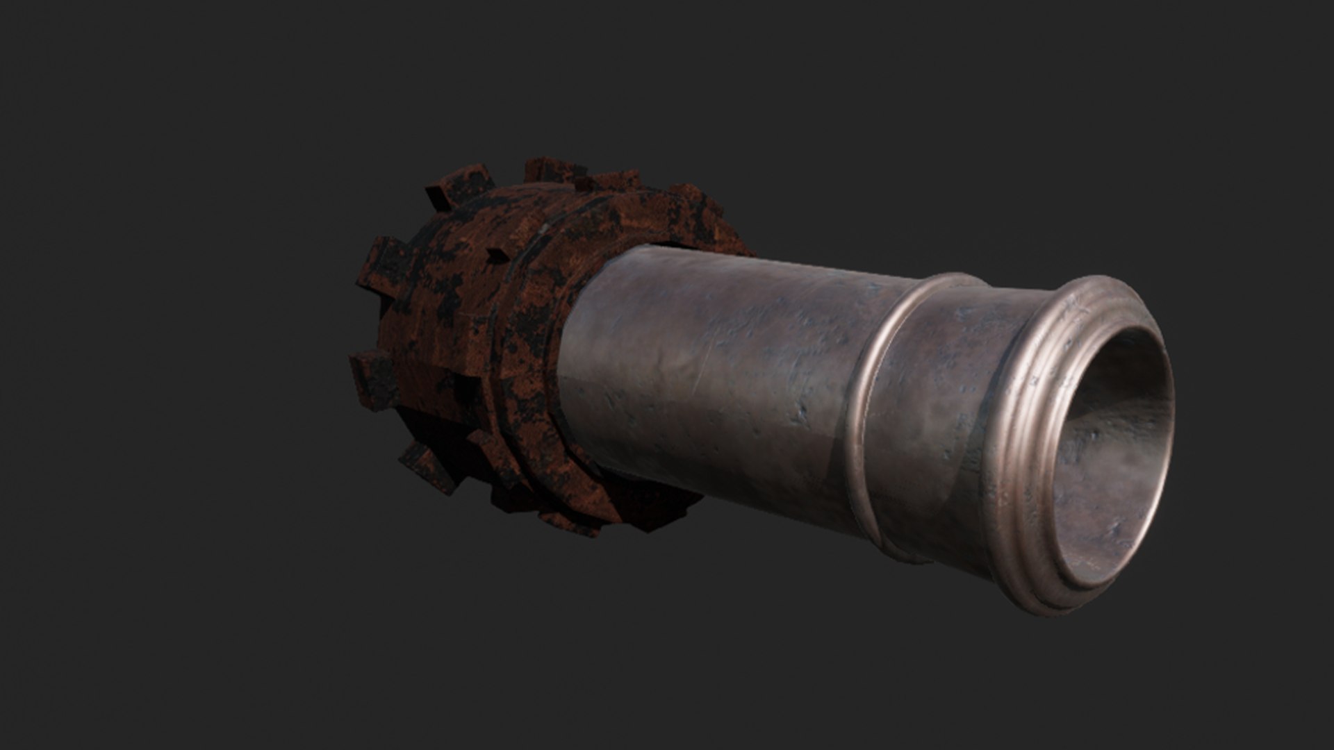 Free 3D Cannon Wall Mounted Model - TurboSquid 1950228