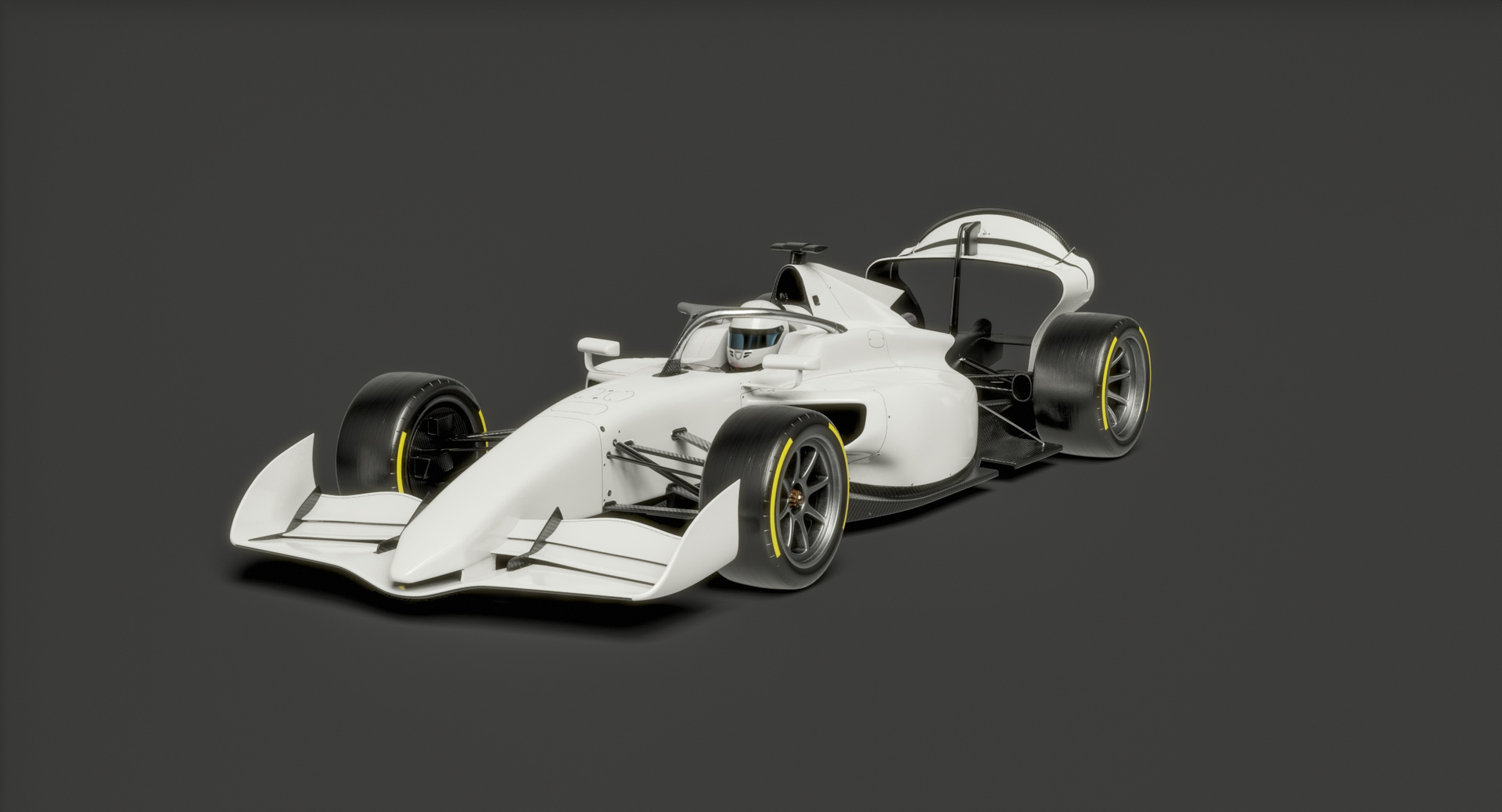 3D Dallara F2 2024 Formula 2 Race Car White Mockup - TurboSquid 2142607