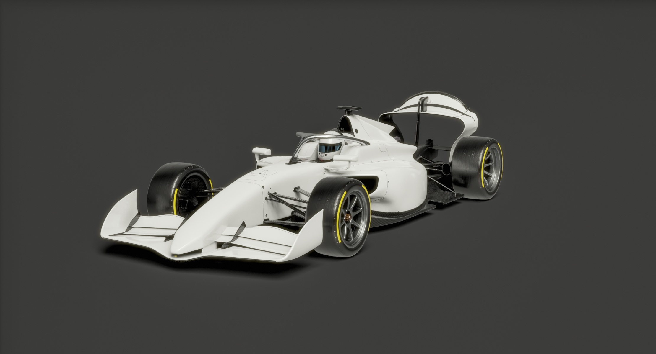 modelo 3d Maqueta de auto de carreras de Fórmula 2 Dallara F2 2024 ...
