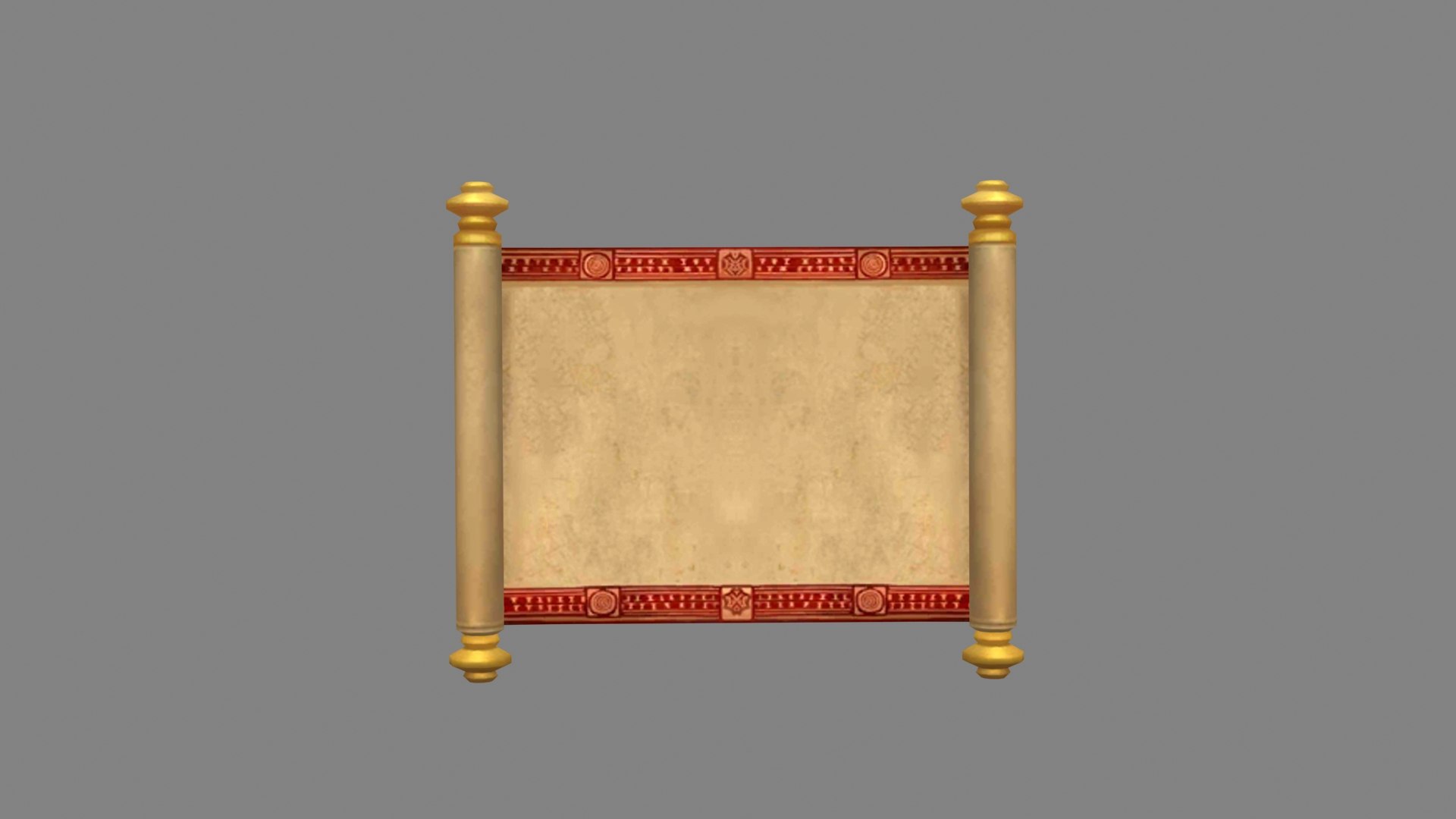 3D Ancient Scroll - The Emperor Edict Model - TurboSquid 2114628