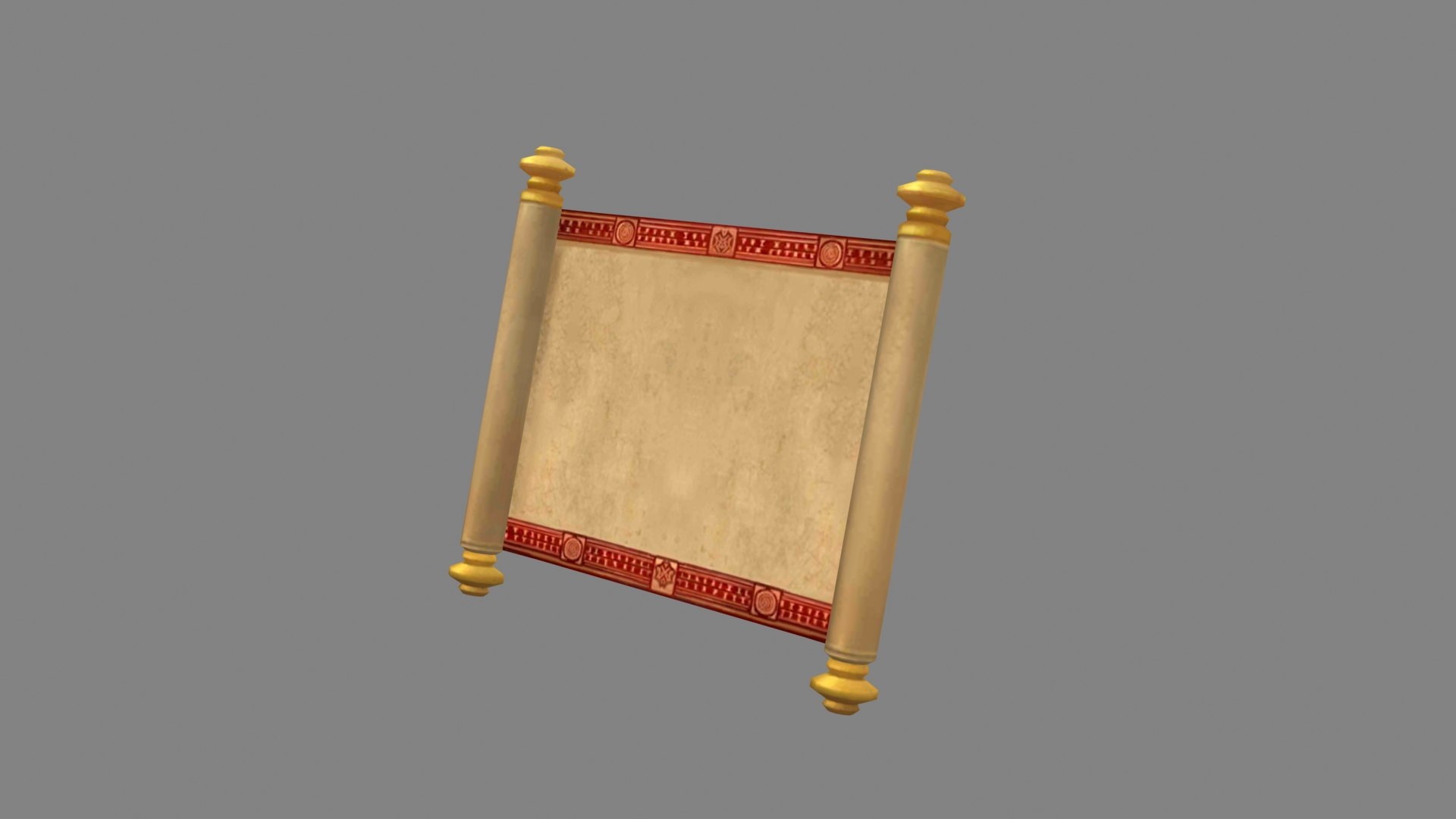 3D Ancient Scroll - The Emperor Edict Model - TurboSquid 2114628