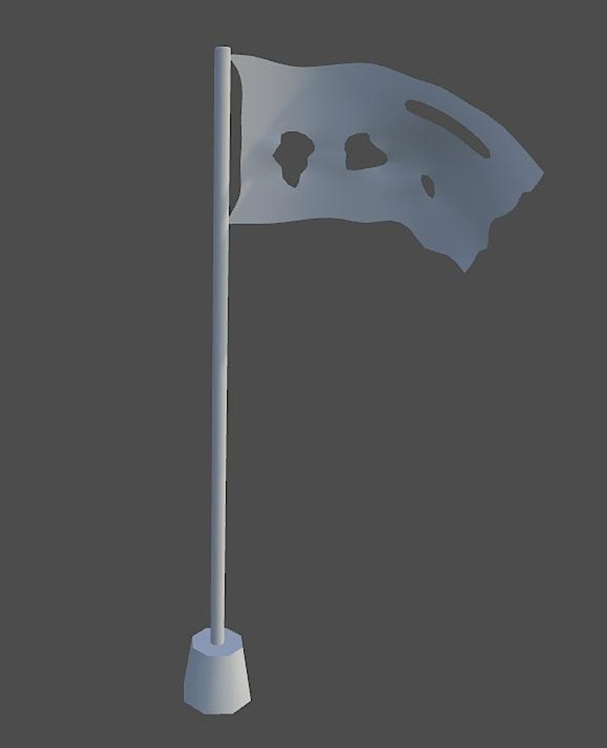 Free Pirate Flag 3d Model