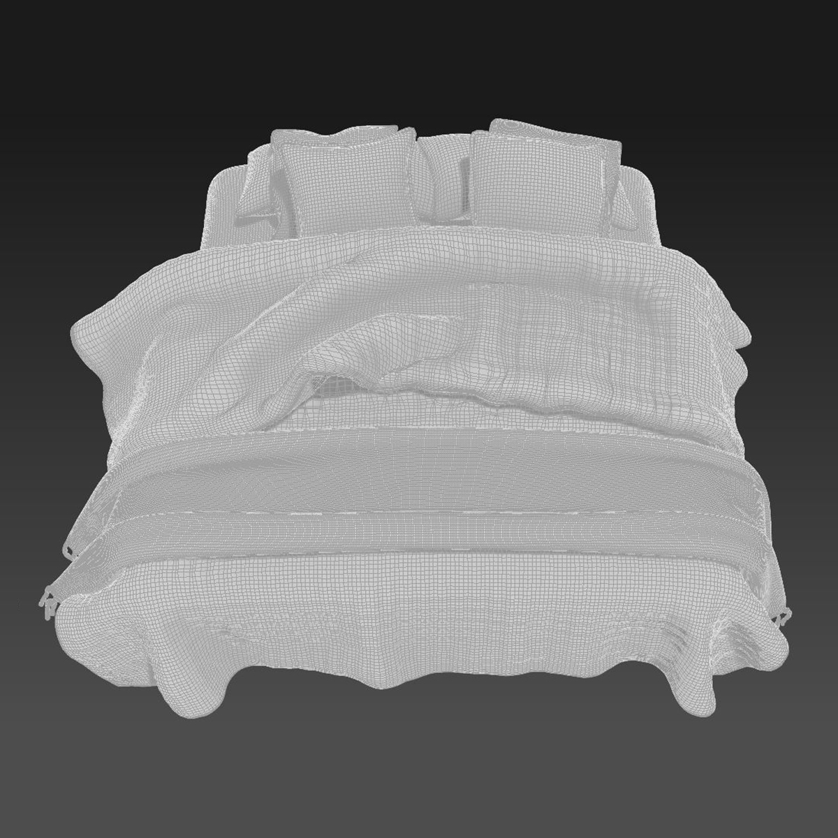 Bed blanket 3D model - TurboSquid 1386331