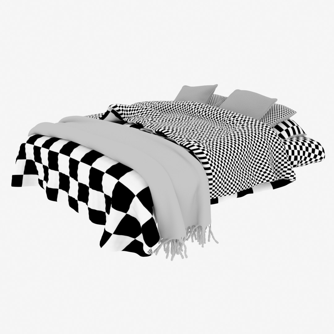 Bed Blanket 3D Model - TurboSquid 1386331