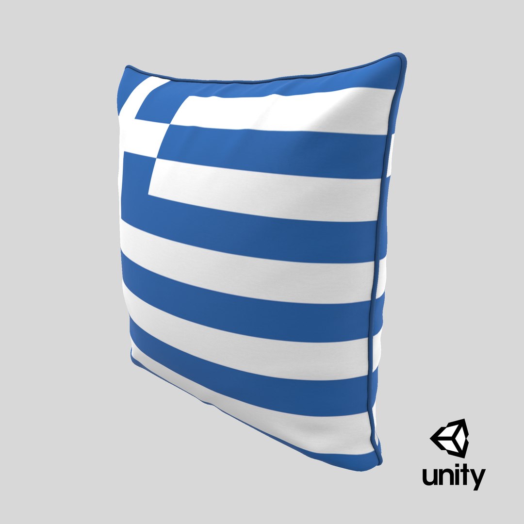 3D Greece Flag Pillow Model - TurboSquid 2055193