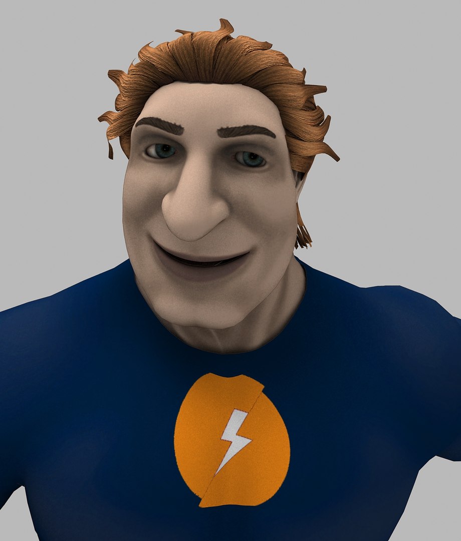 c4d character voltman