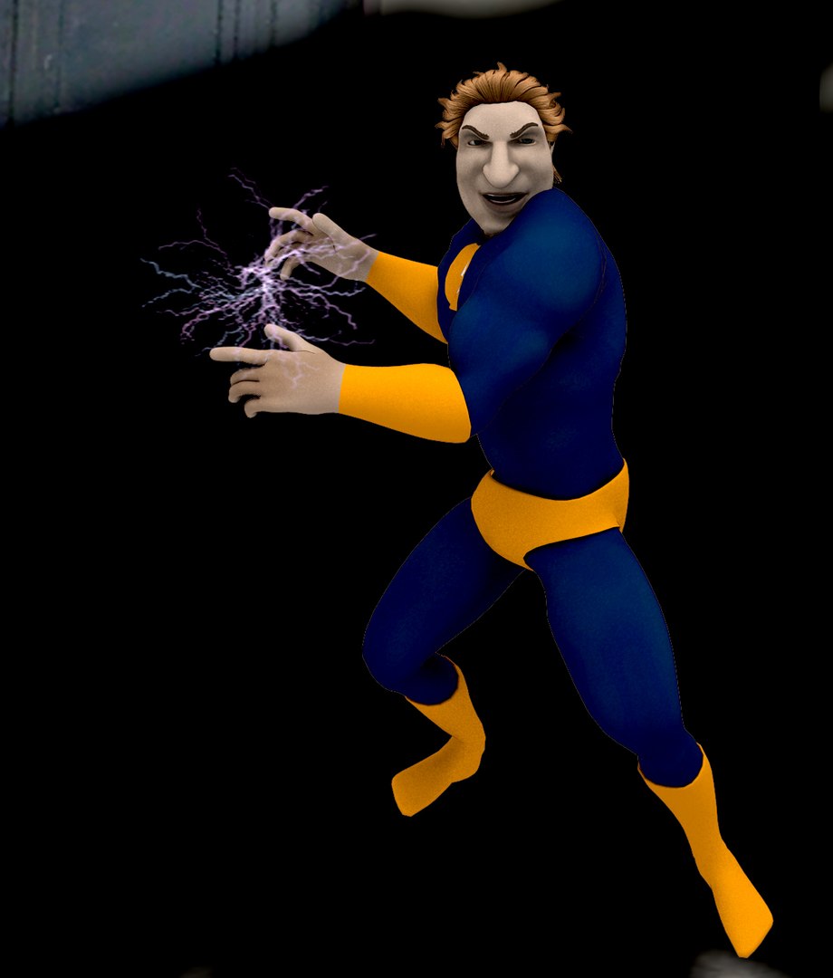 c4d character voltman