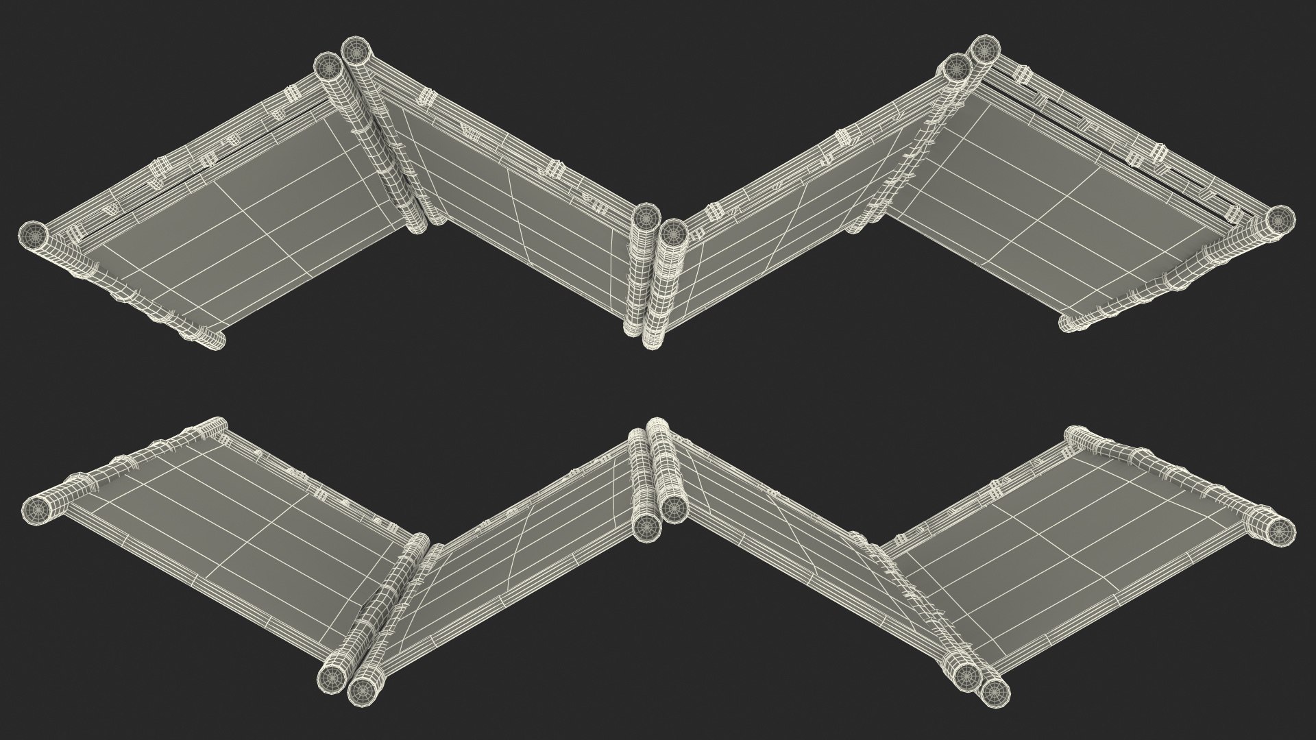 3D Bamboo Room Divider Wall Screen - TurboSquid 1714319