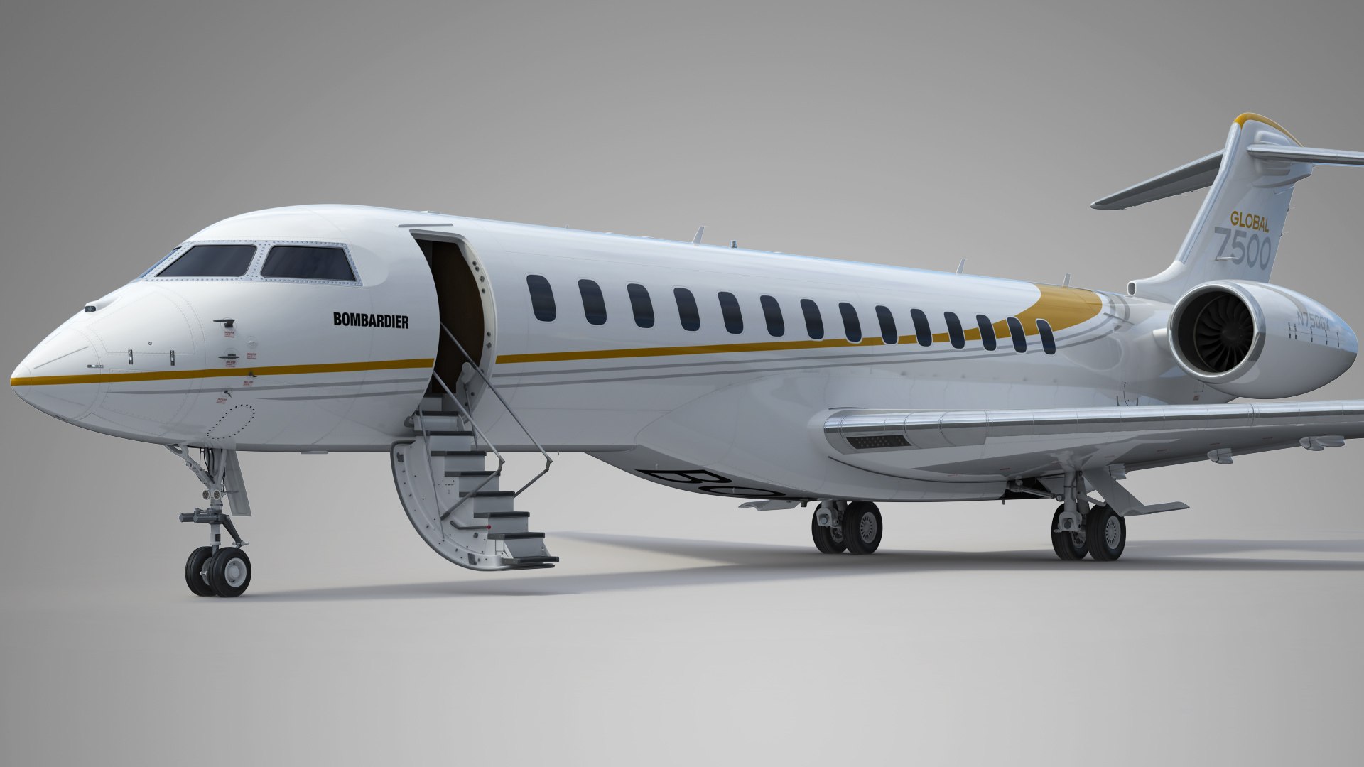 Bombardier Global 7500 Largest Business Jet model - TurboSquid 2054932