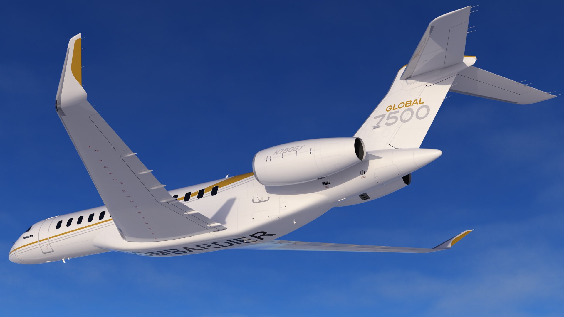 Bombardier Global 7500 Largest Business Jet model - TurboSquid 2054932