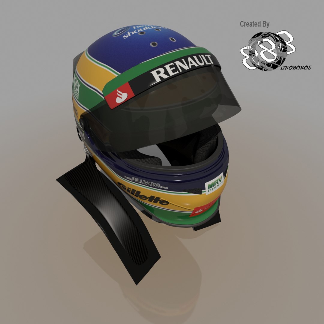 3d Bruno Senna 2012 Helmet