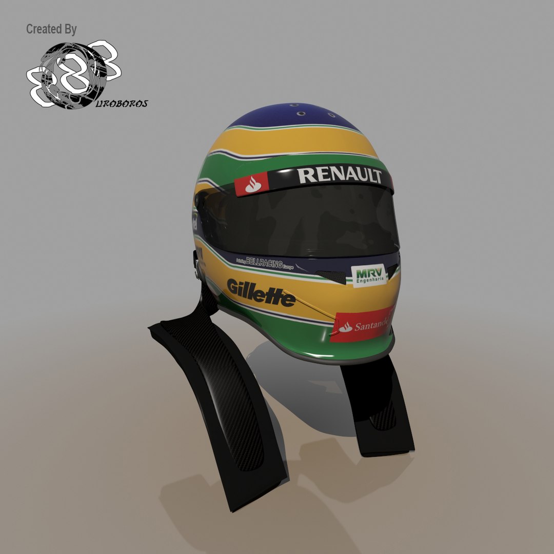 3d Bruno Senna 2012 Helmet
