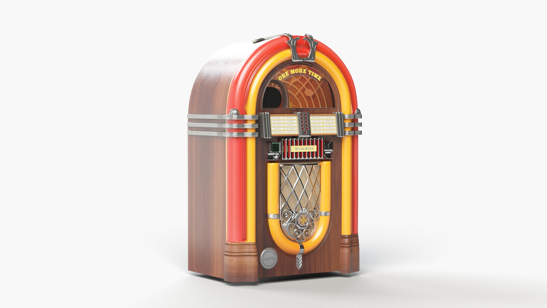 Time Wurlitzer Juke Box 3D Model - TurboSquid 1526026