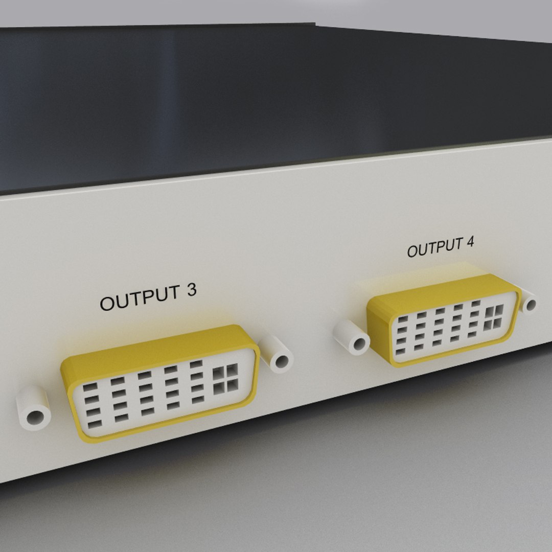 dvi distributor kramer vm4hd-cp 3d model