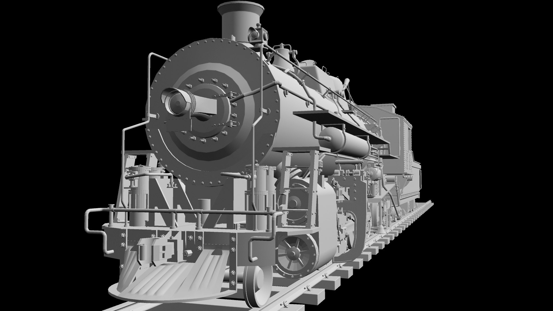 3D Old Train, Steam Engine - TurboSquid 1809491