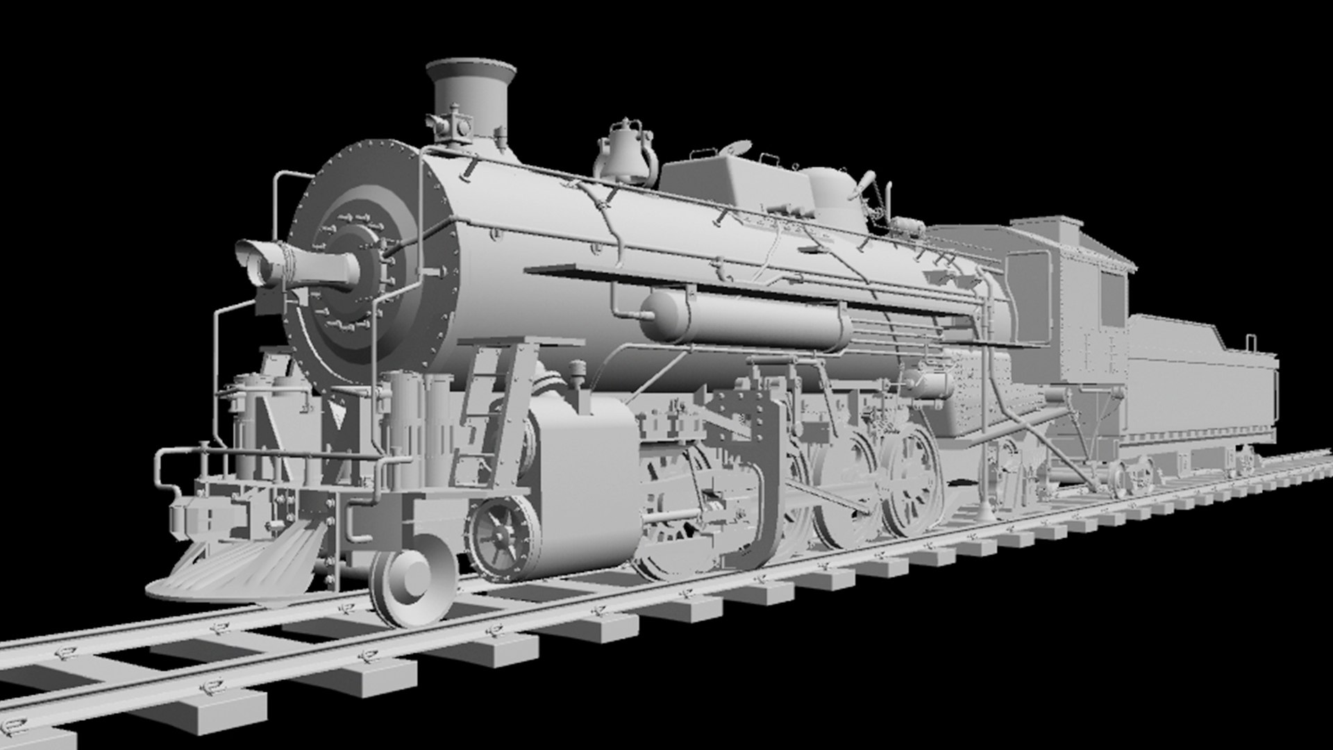 3D Old Train, Steam Engine - TurboSquid 1809491