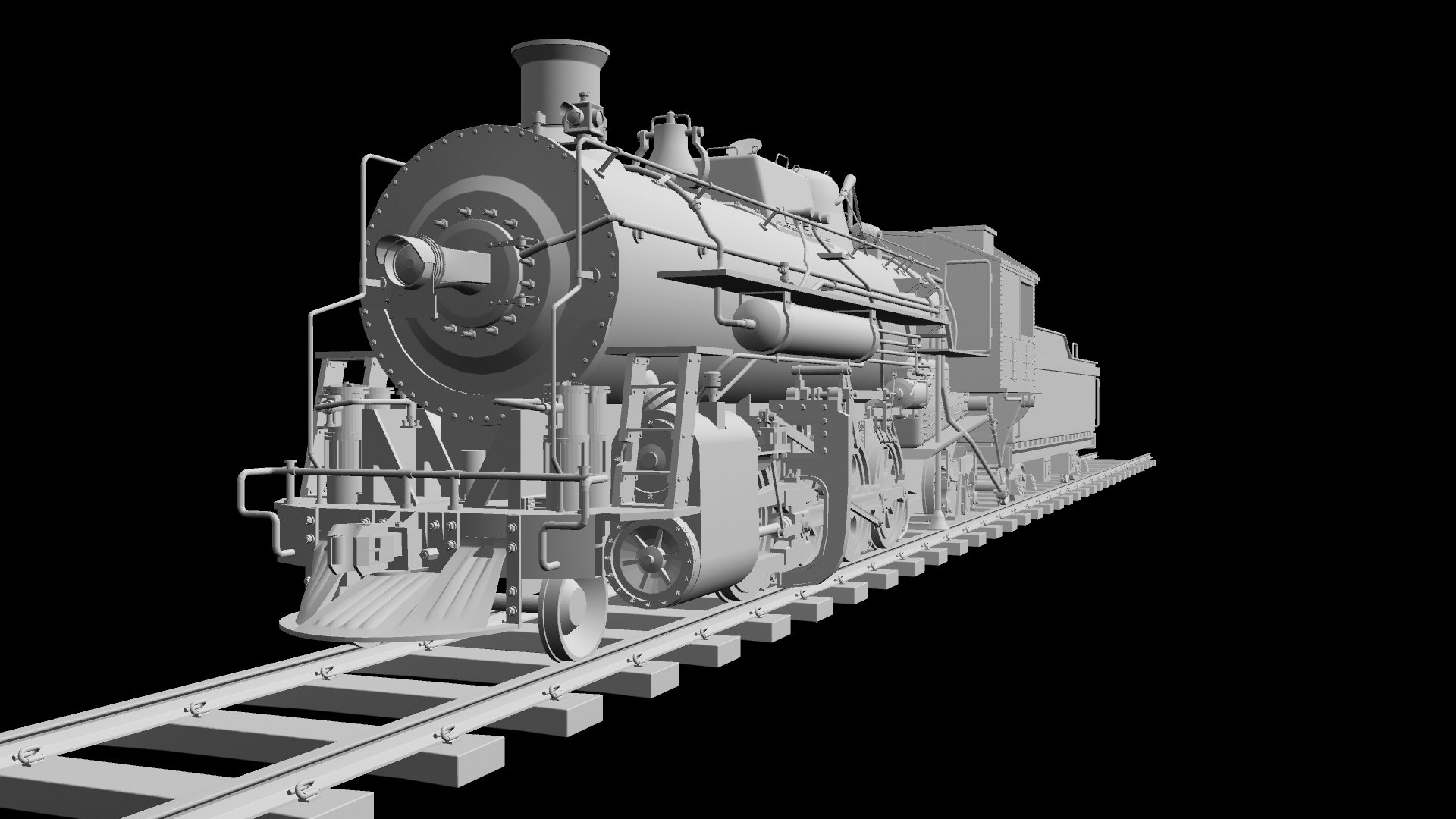 3D Old Train, Steam Engine - TurboSquid 1809491