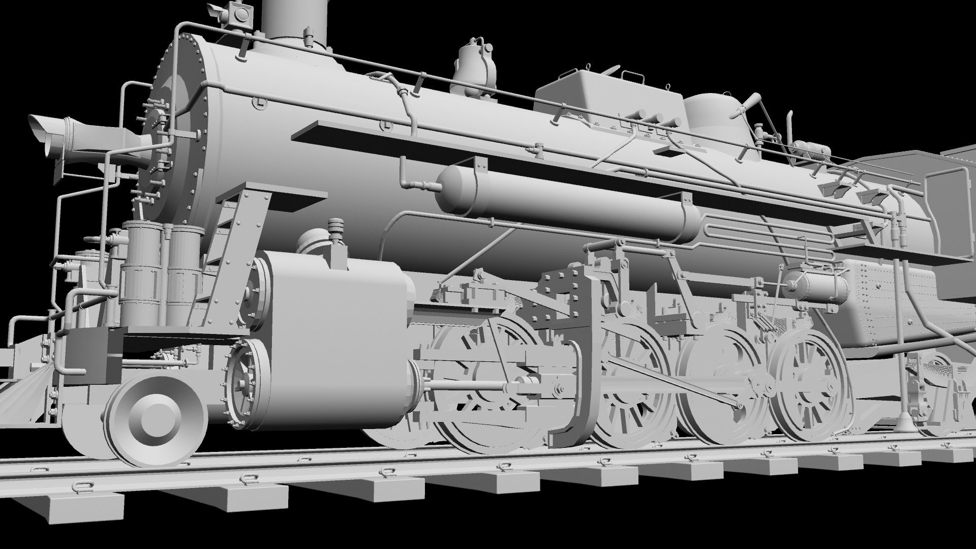 3D Old Train, Steam Engine - TurboSquid 1809491