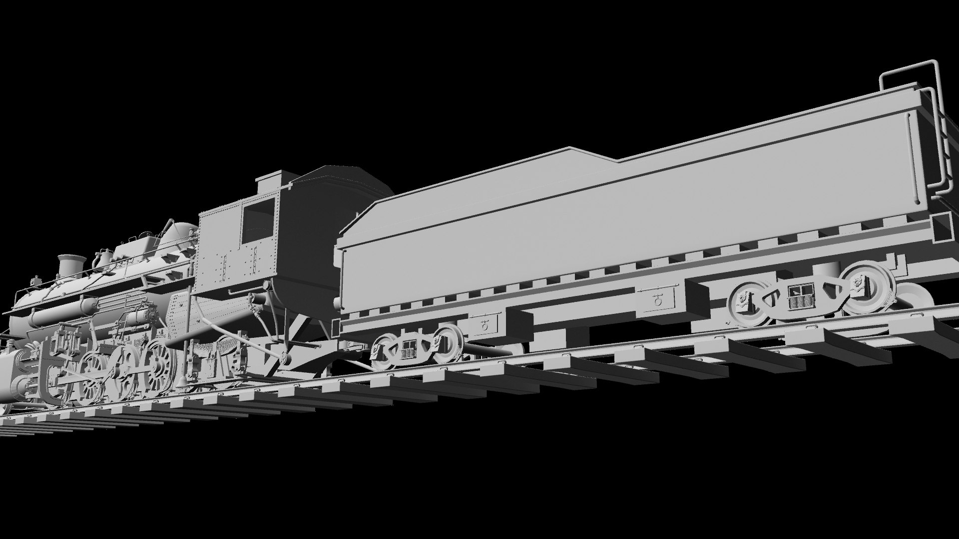 3D Old Train, Steam Engine - TurboSquid 1809491