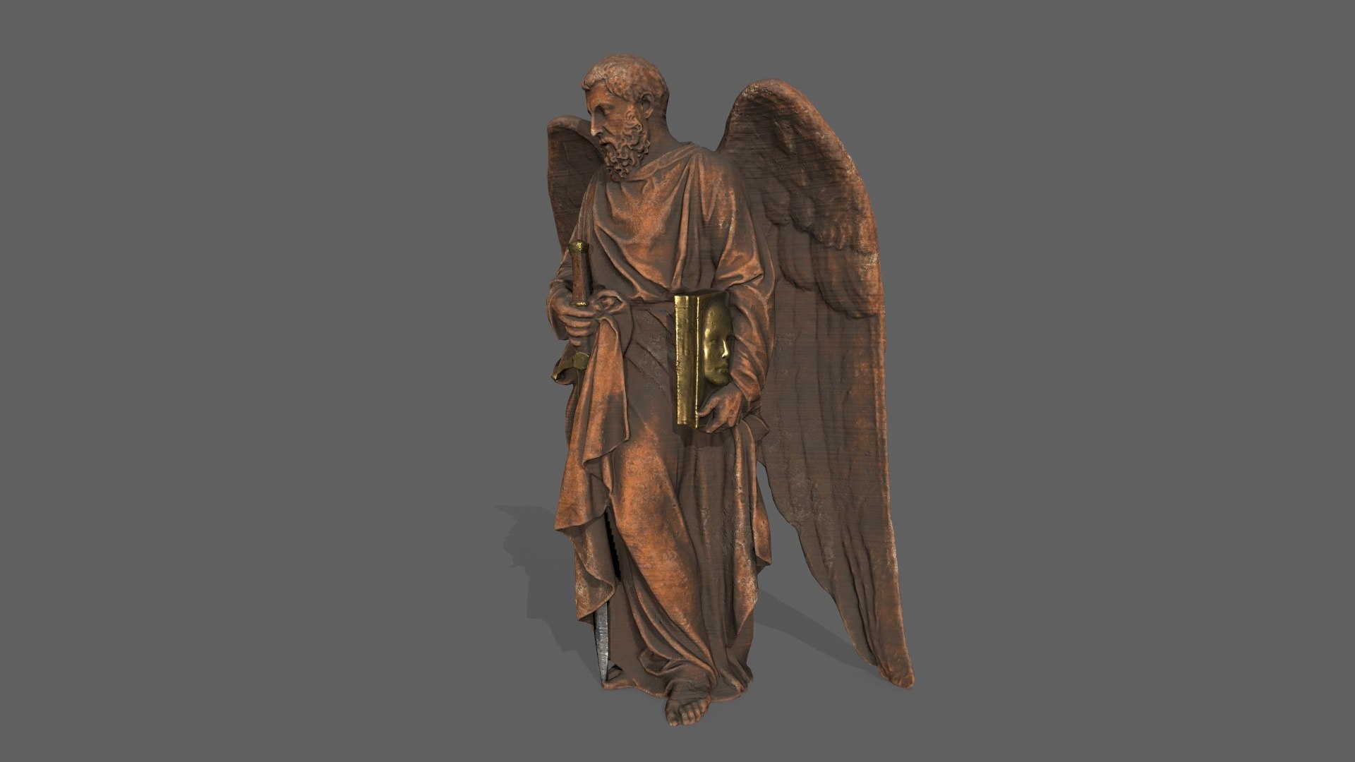 Old Man Statue 3D Model - TurboSquid 1987684