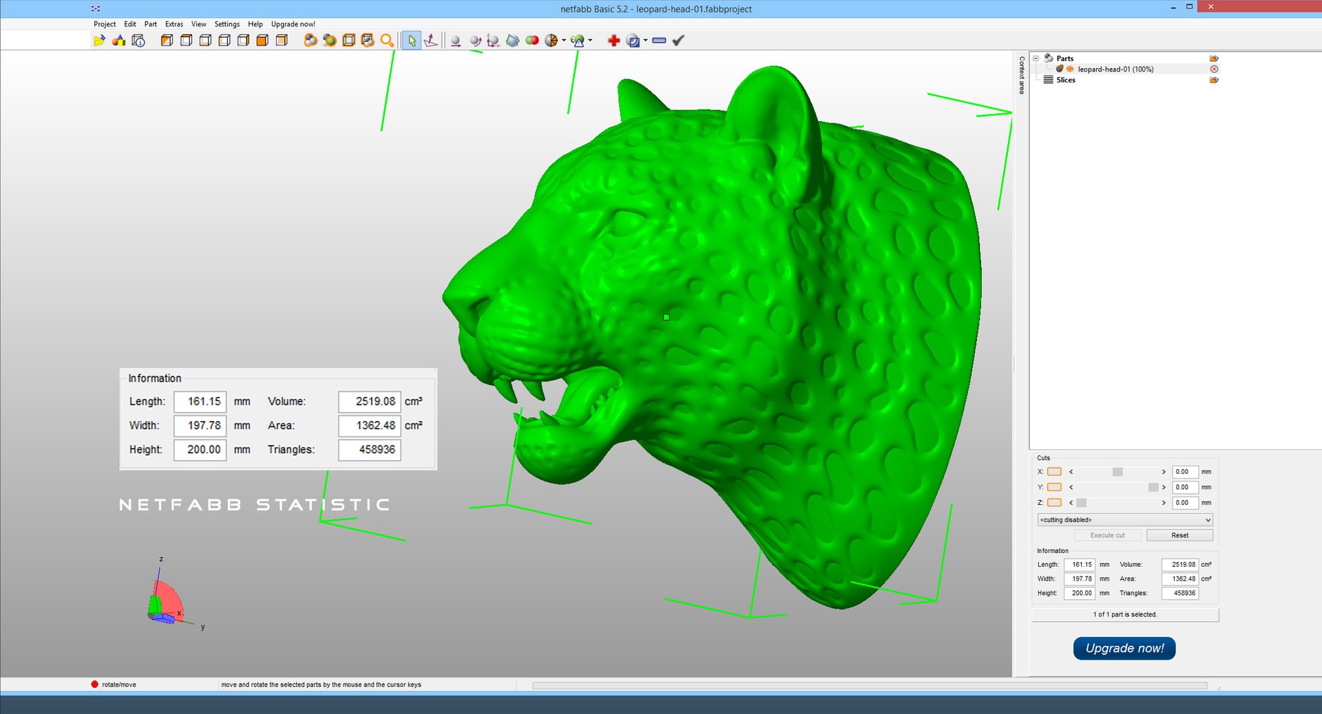 Max Leopard Head Sculpture