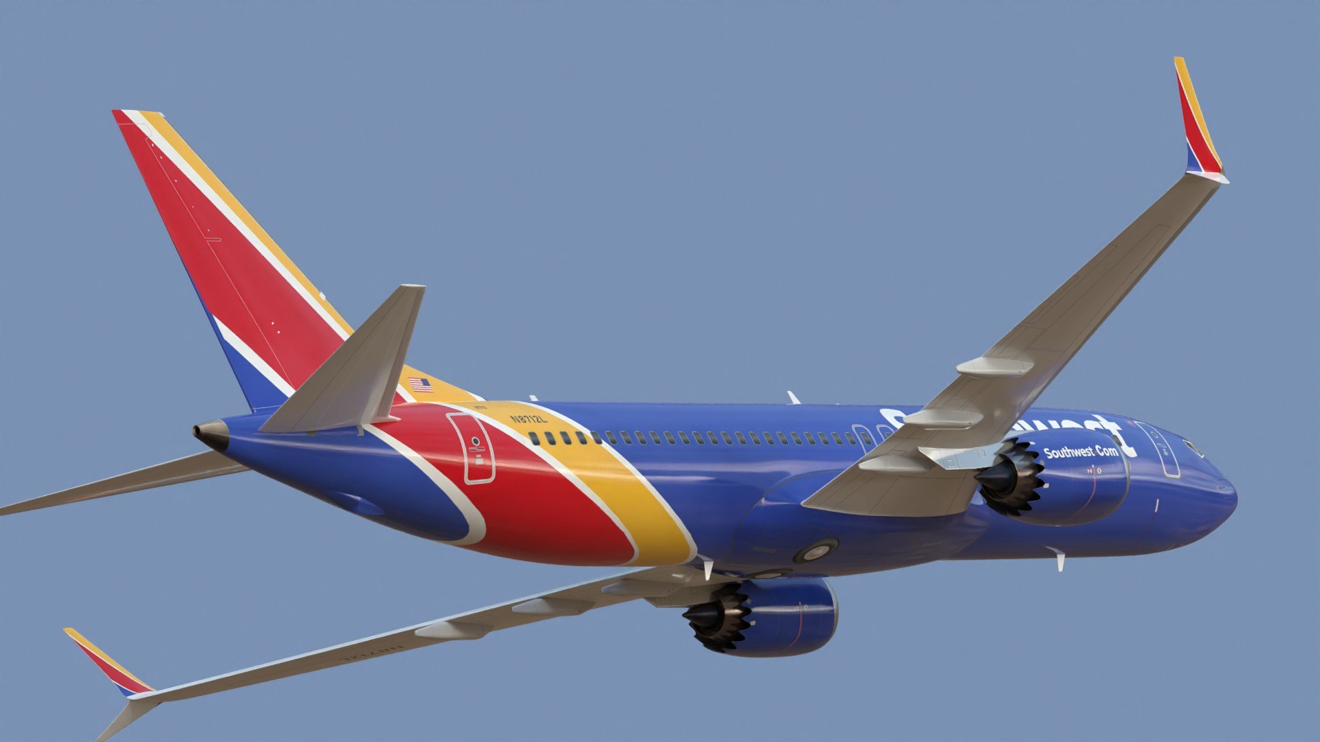 3D B738 Max Southwest SC - TurboSquid 2235152