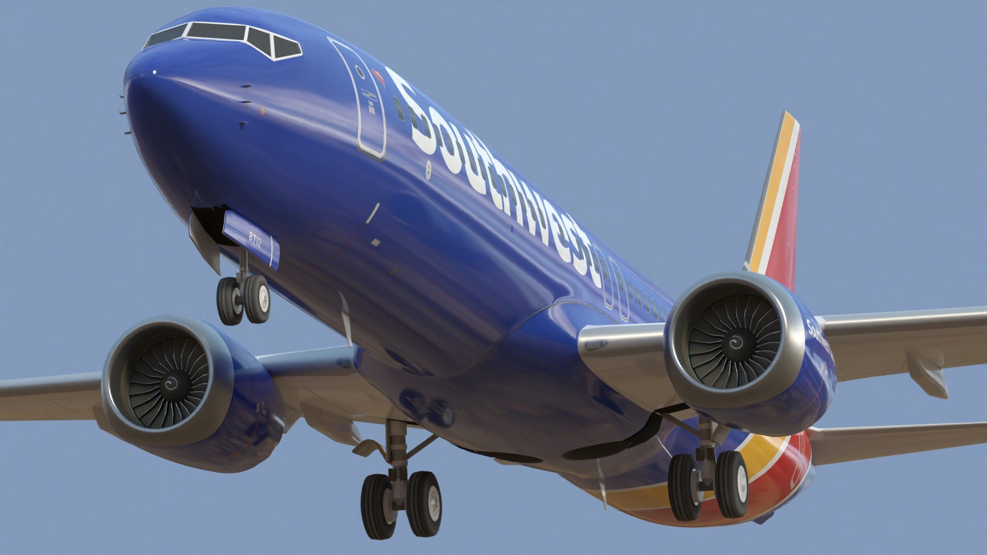 3D B738 Max Southwest SC - TurboSquid 2235152