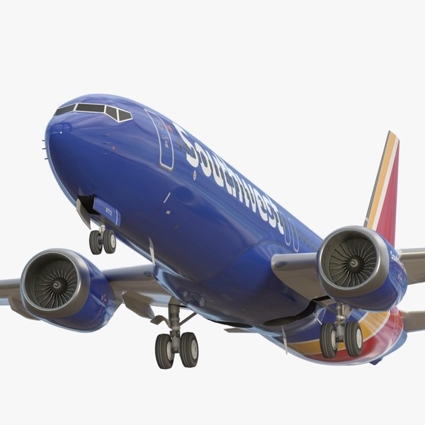 modelo 3d B738 Max Suroeste SC - TurboSquid 2235152