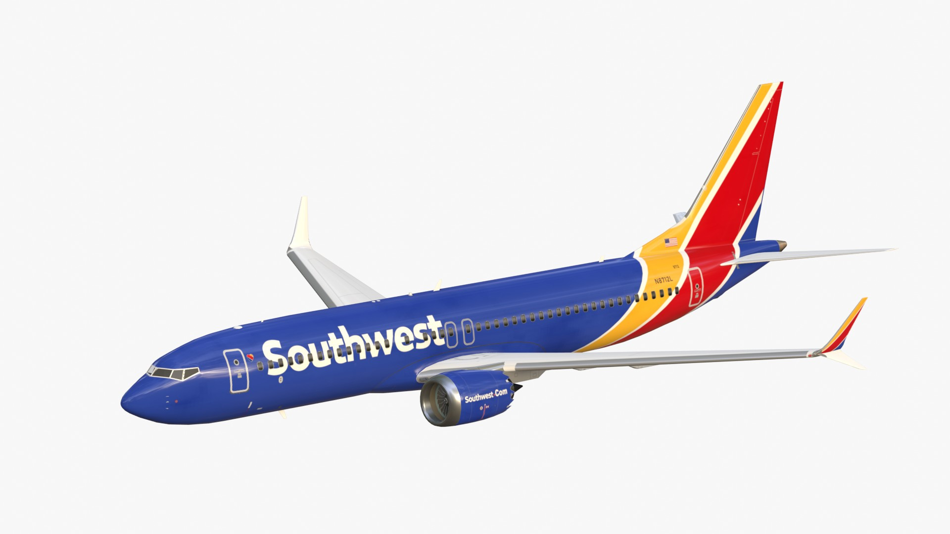 3D B738 Max Southwest SC - TurboSquid 2235152