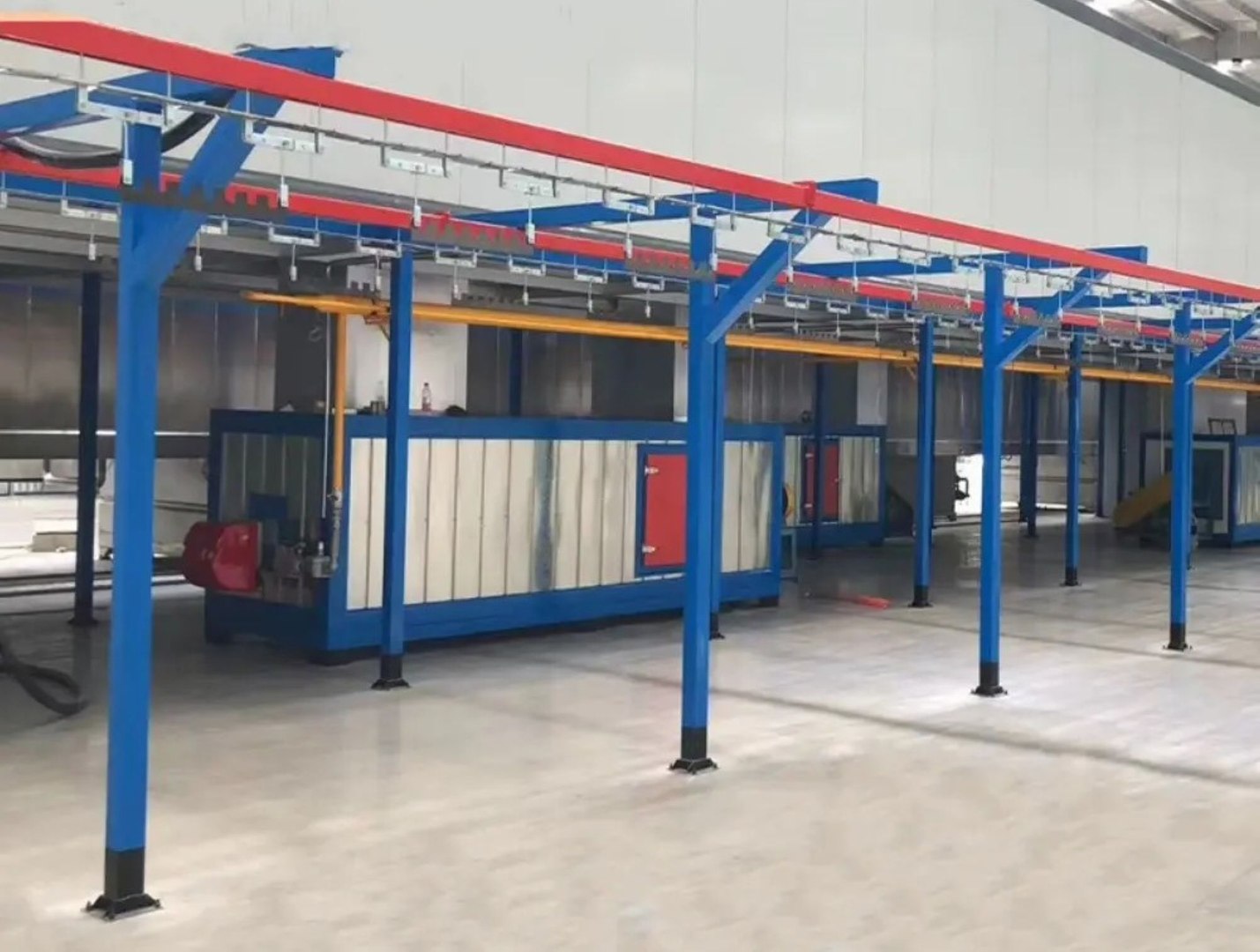 3D Automatic Electrostatic Powder 3D CAD Model Coating Line - Metal ...