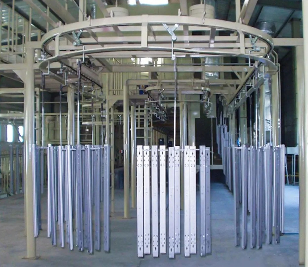 3D Automatic Electrostatic Powder 3D CAD Model Coating Line - Metal ...