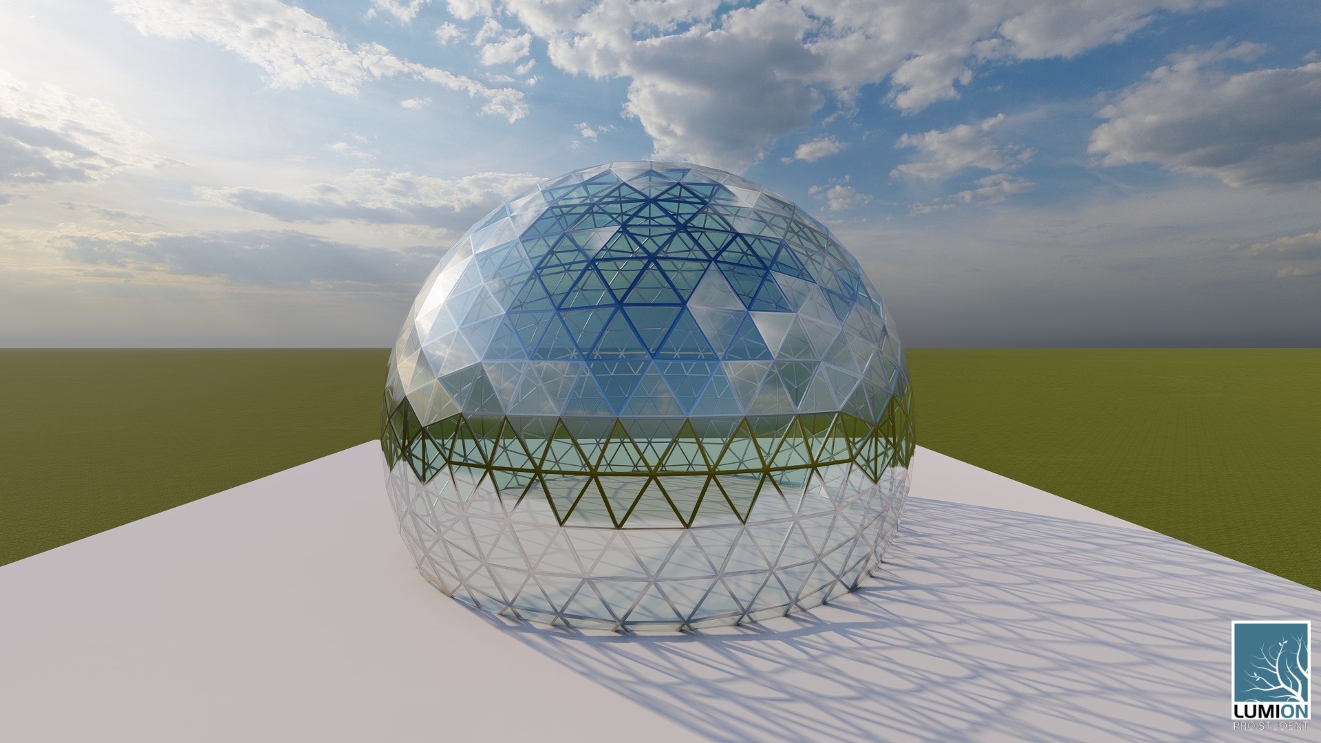 3D Geodesic Dome - TurboSquid 1711064