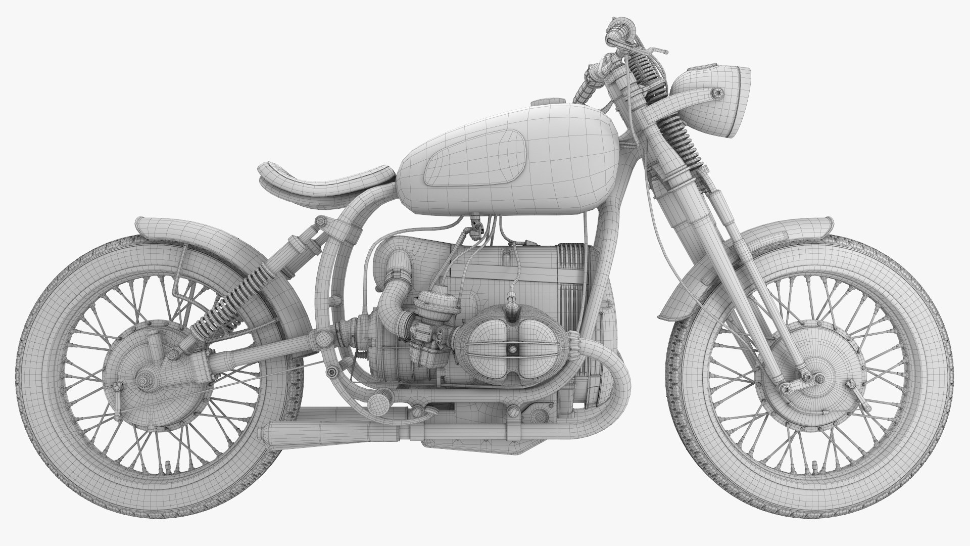 3D Custom Motorbike 03 Model - TurboSquid 2388801