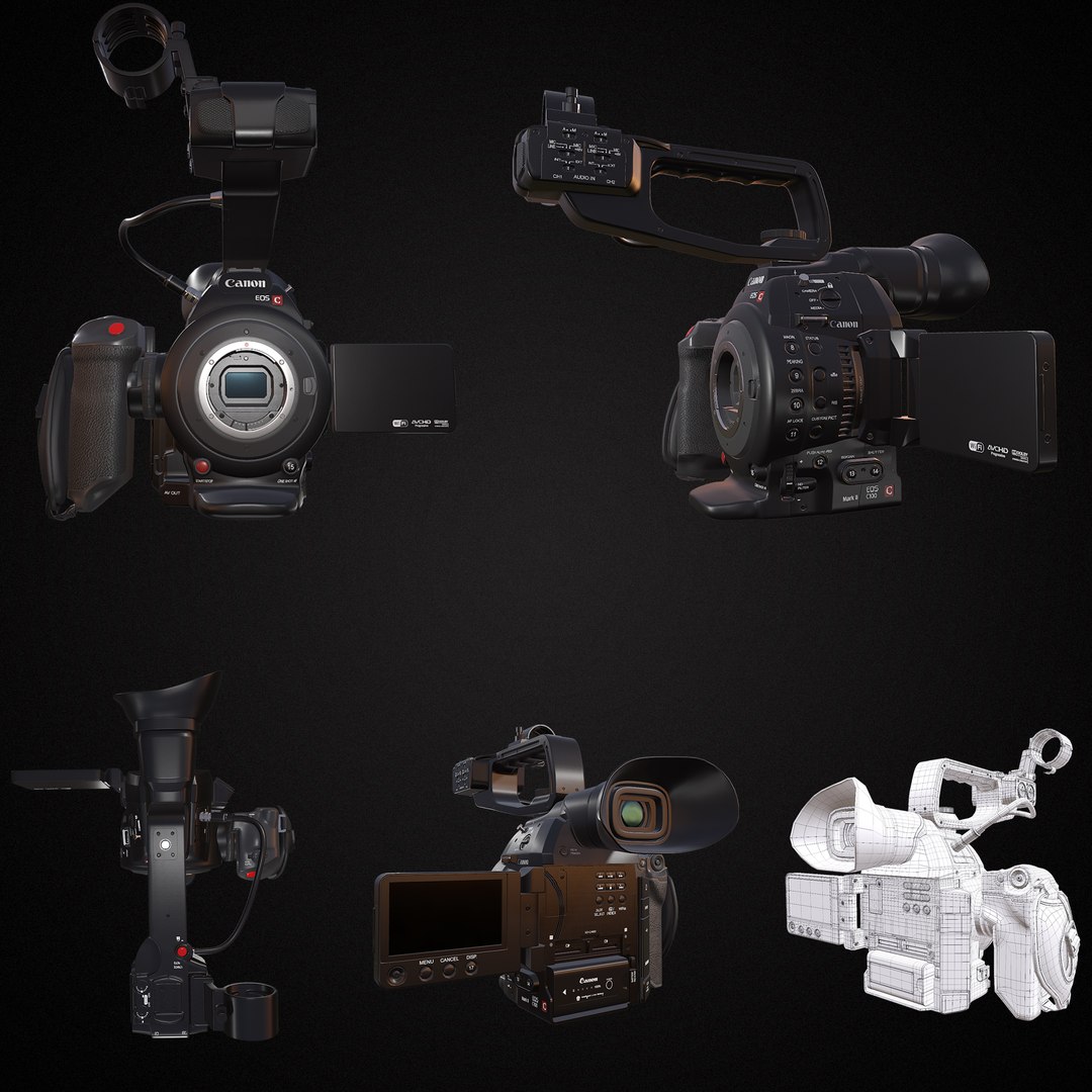 3D Canon Eos C100 Mark - TurboSquid 1585851