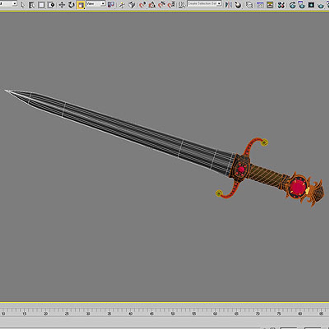 3d Model Sword Longsword