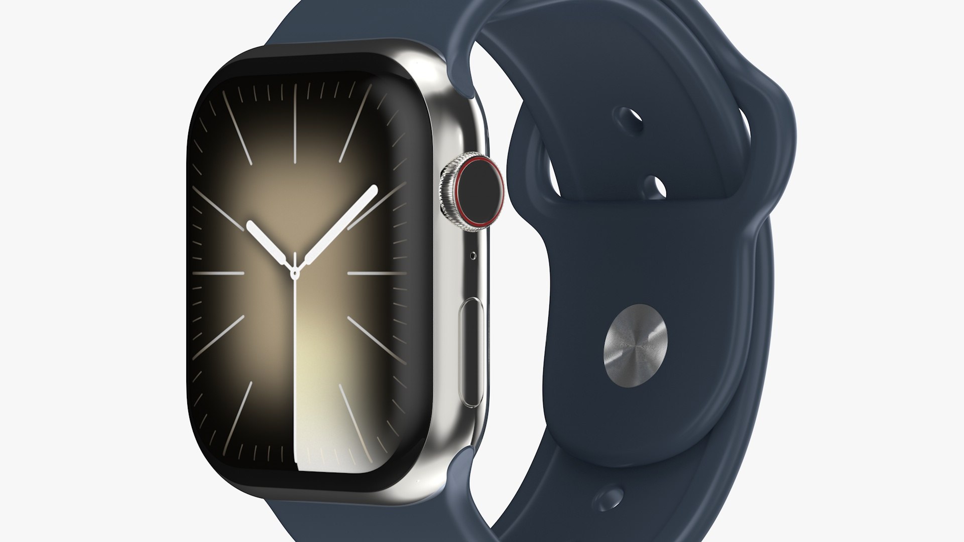 Apple Watch Series 9 Stainless Steel Silver 3D Model - TurboSquid 2129241