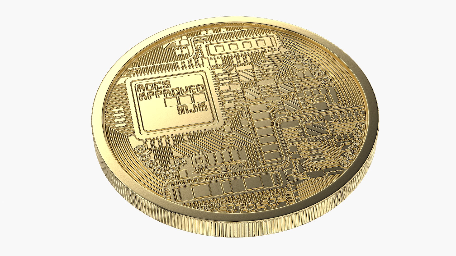 3D NFT Gold Coin - TurboSquid 2276127