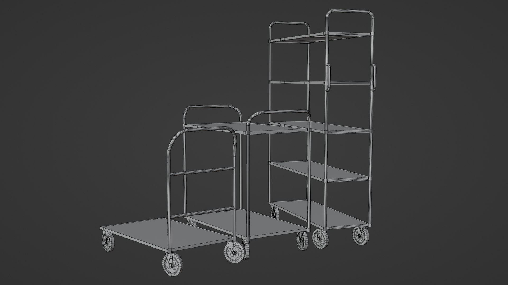 Platform Trolleys 3D Model - TurboSquid 2140213