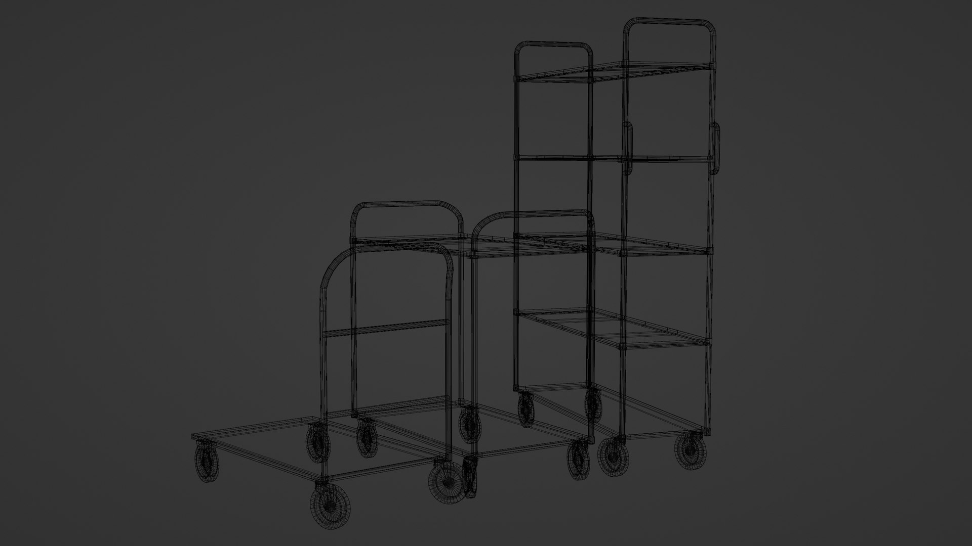 Platform Trolleys 3D Model - TurboSquid 2140213