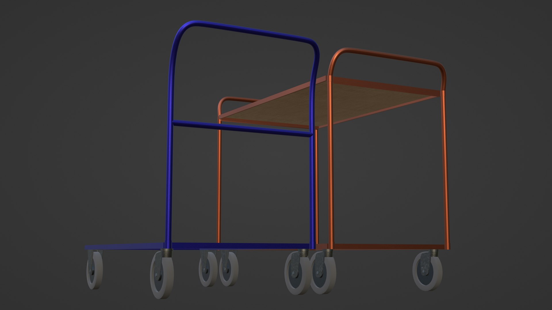 Platform Trolleys 3D Model - TurboSquid 2140213