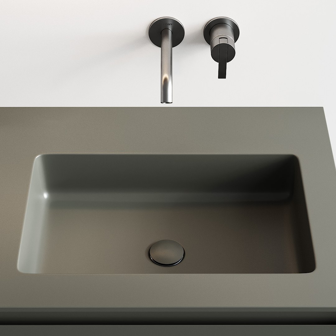 Inbani Strato Vanity Unit Set 6 3D model - TurboSquid 1795718