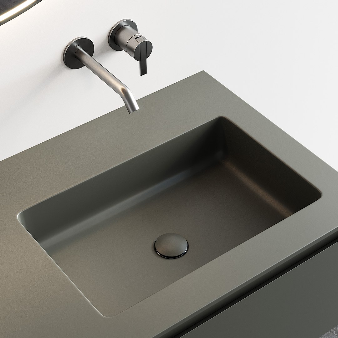 Inbani Strato Vanity Unit Set 6 3D model - TurboSquid 1795718