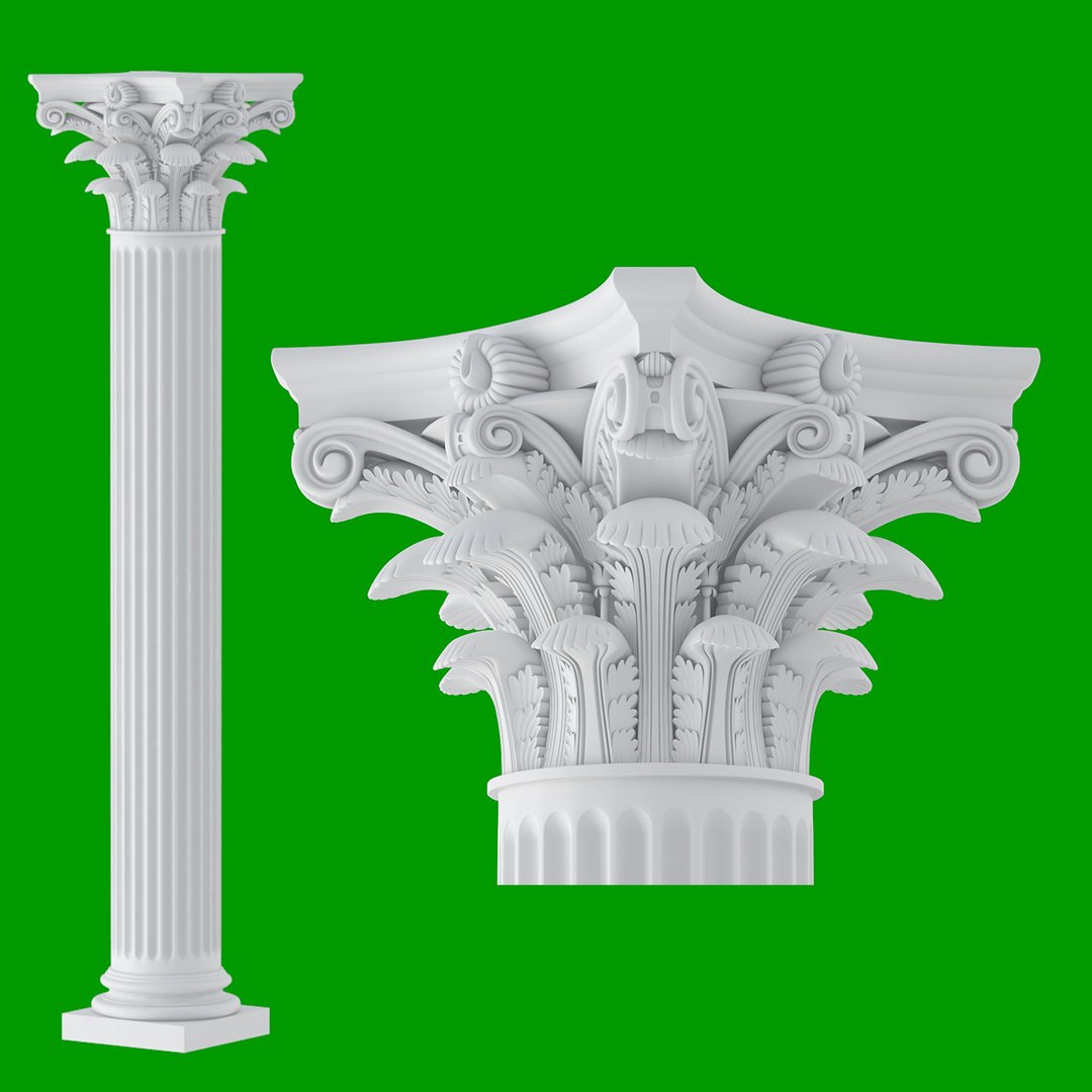 Roman Column 3D Model - TurboSquid 1582023