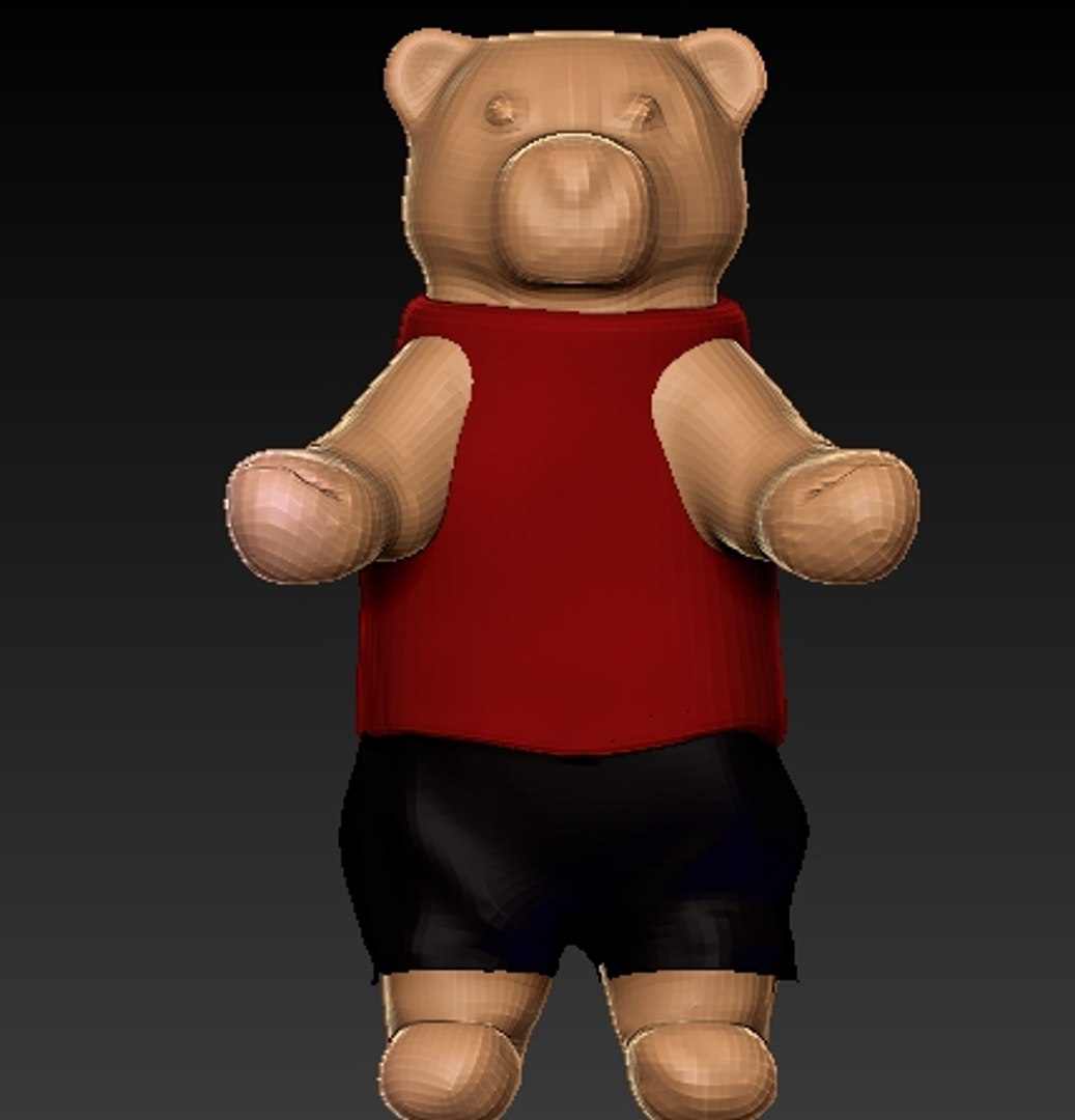 3D teddy clothes model - TurboSquid 1385048