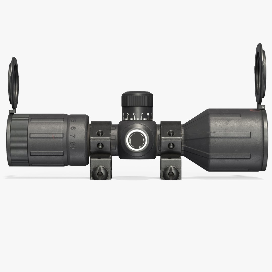 3D Rifle Scope 40mm Contour - TurboSquid 2186301