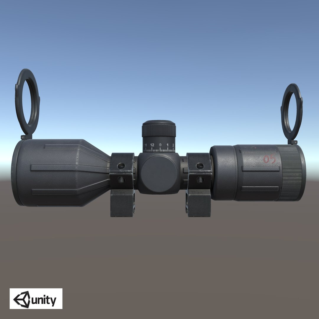 3D Rifle Scope 40mm Contour - TurboSquid 2186301