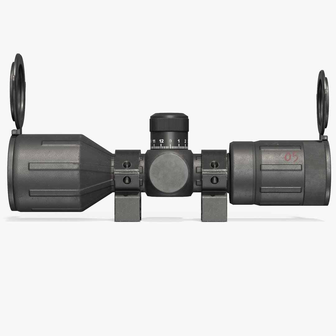 3D Rifle Scope 40mm Contour - TurboSquid 2186301