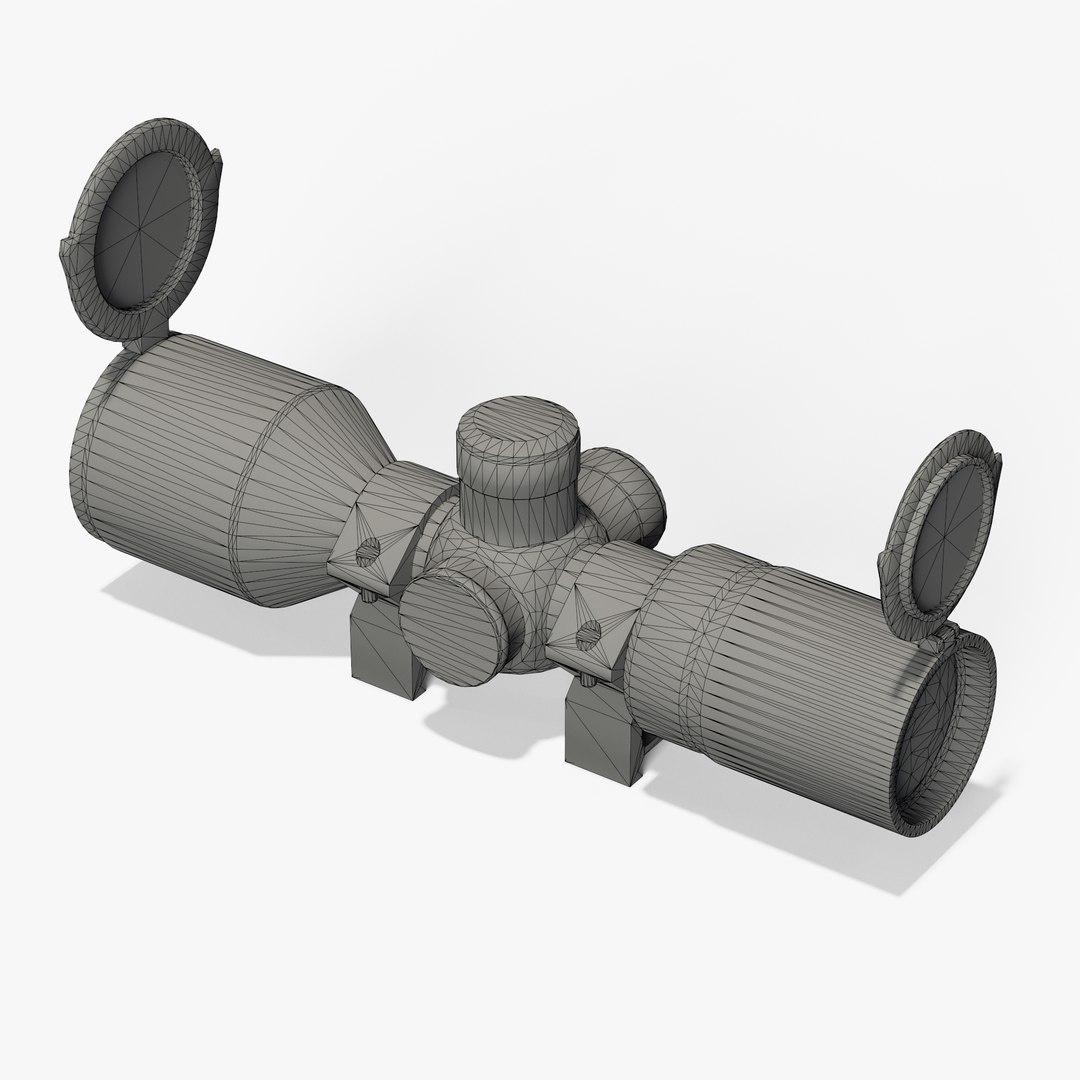 3D Rifle Scope 40mm Contour - TurboSquid 2186301